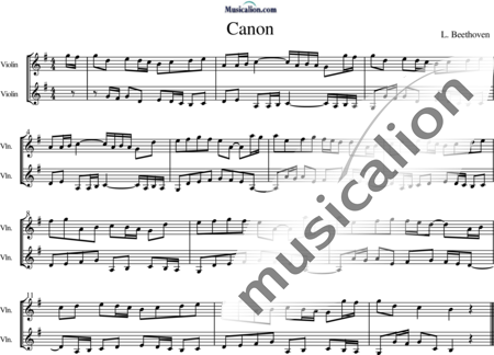 Canon - Ludwig van Beethoven | Noten zum Download