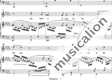 Requiem - Robert Schumann | Partituras con muestra de audio