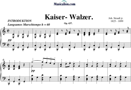 Kaiser- Walzer (Op. 437) - Johann Strauss | Noten zum Download