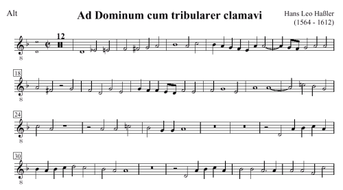 Ad Dominum cum tribularer clamavi (Bariton) - Hans Leo Hassler | Noten ...