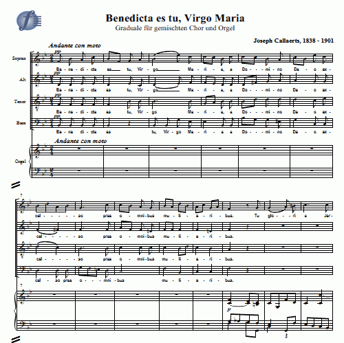 Callaerts, Joseph - Noten zum Download