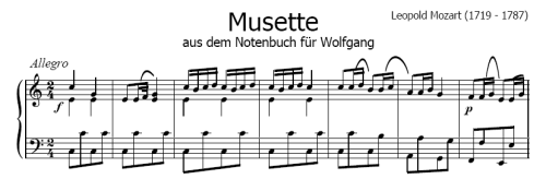 Mozart, Leopold - Noten zum Download