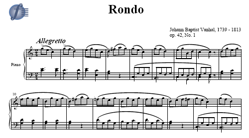 Vanhal (Wanhal), Johann Baptist - Noten zum Download