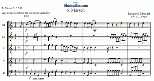 Mozart, Leopold - Noten zum Download