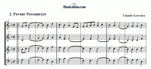 Gervaise, Claude - Sheet music to download